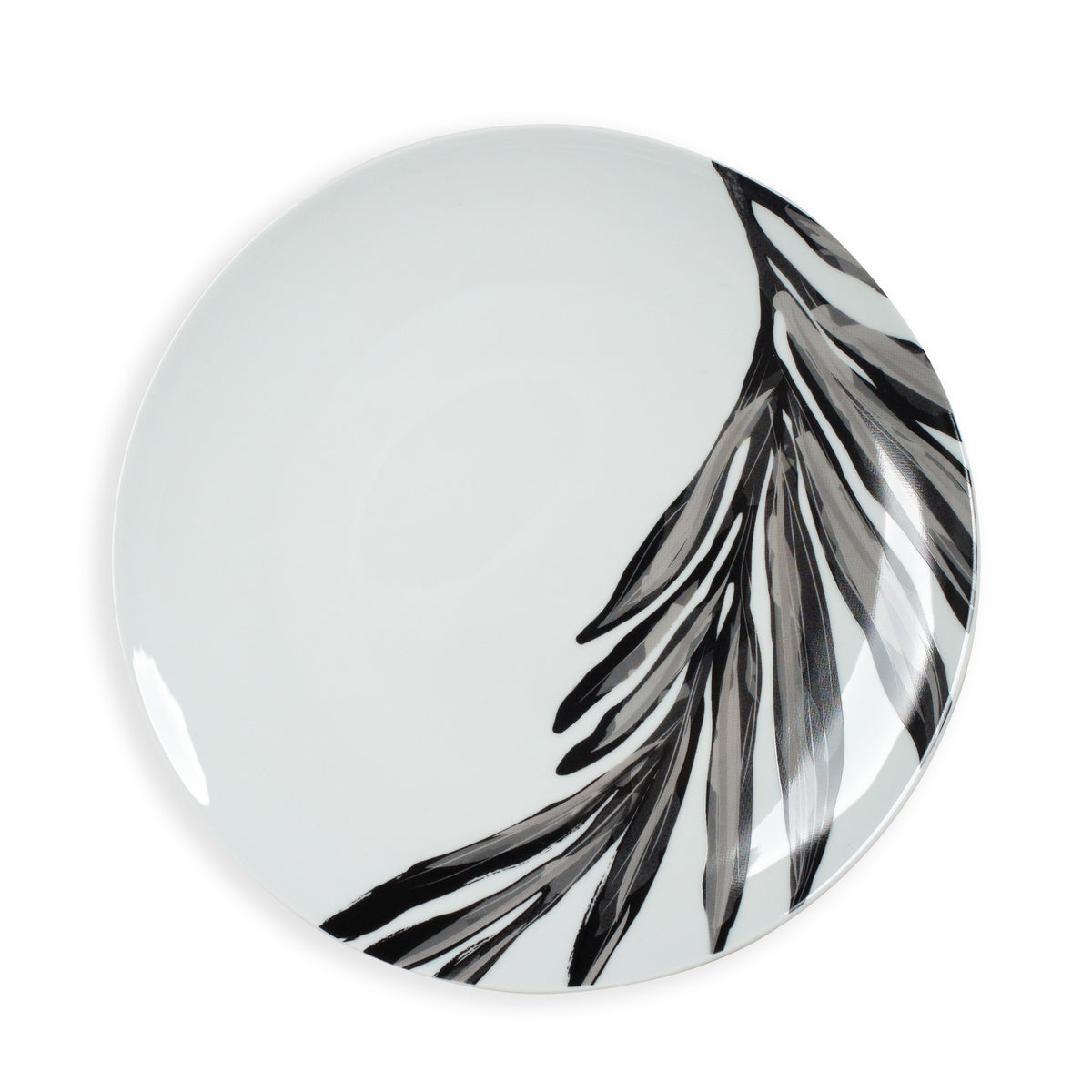 Monochrome Porcelain Dinner Plate – Misette